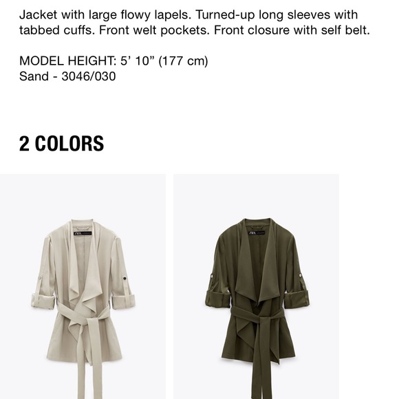 Zara | Jackets & Coats | Zara Field Jacket In Sand | Poshmark